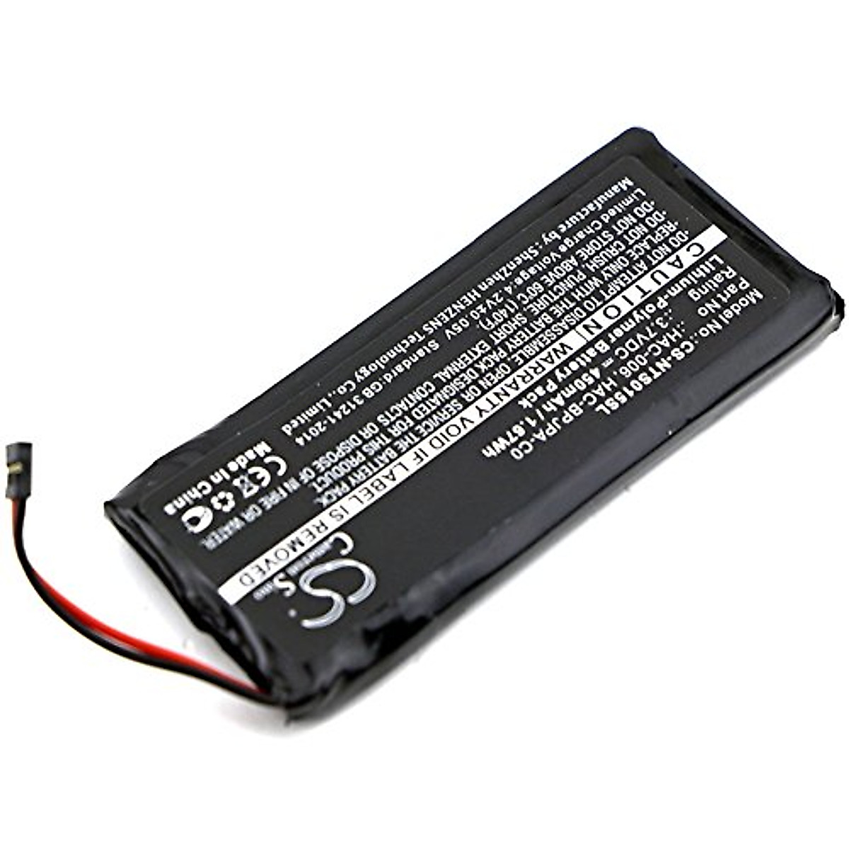 Replacement Battery for HAC-BPJPA-C0 HAC-006,Compatible with NIN HAC-A-JCL-C0 HAC-A-JCR-C0 Switch Controller HAC-016 HAC-015 Battery (450mAh)