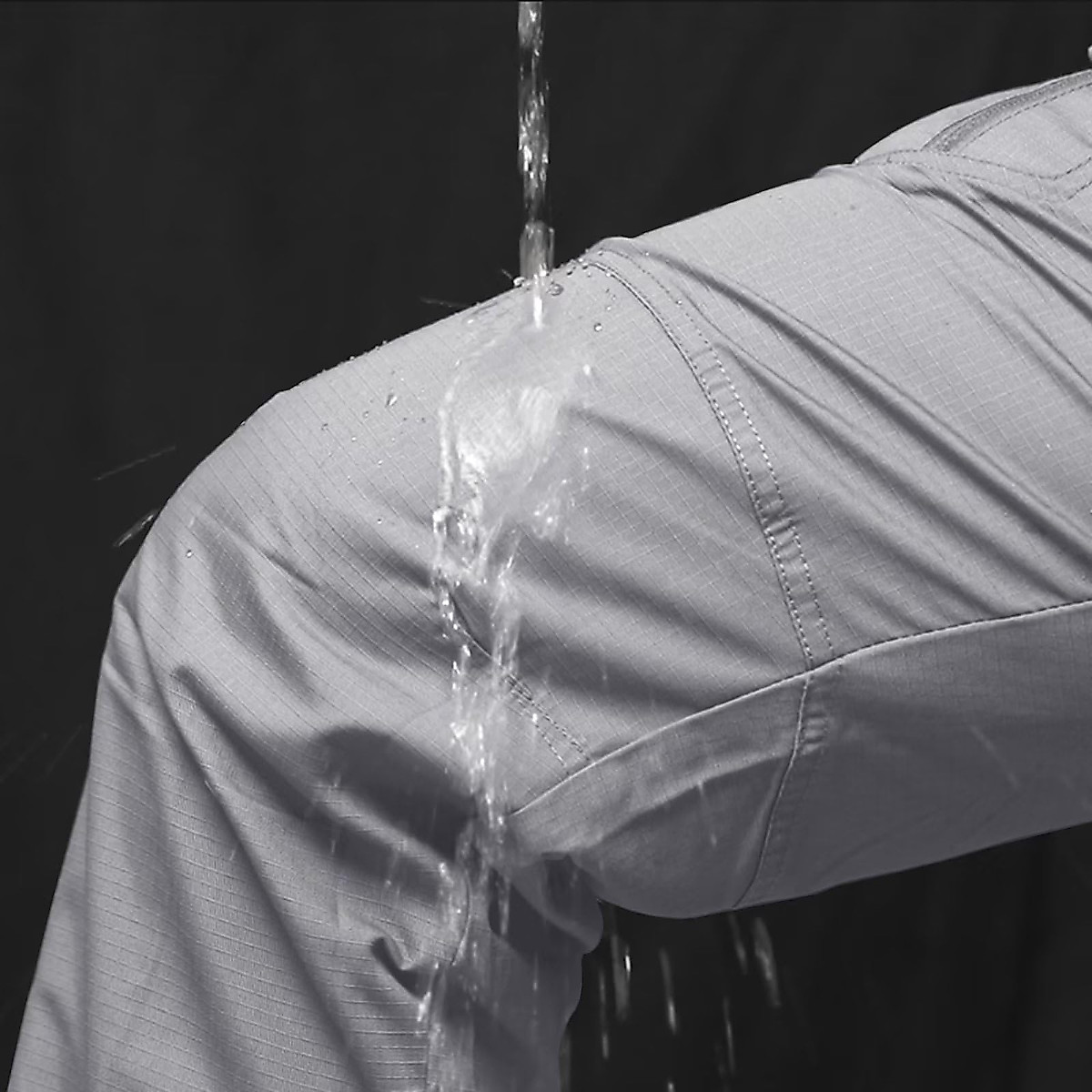 TACVASEN Work Pants for Men Construction Stretch Cargo Pants for Men 9 Pockets Tactical Pants Resistant Quick Dry Hiking Pants Water Lightweight Hunting Gray 30