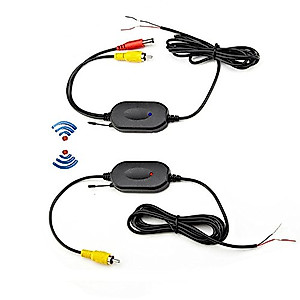 Camecho New 2.4G Wireless Color Video Transmitter and Receiver for The Vehicle Backup Camera Front Car Camera