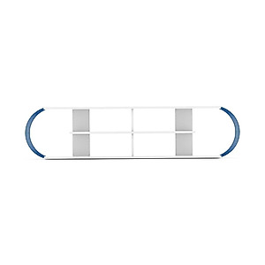 Casemiro Mid Century Modern Tv Stand 4 Shelves Open Storage Entertainment Centre 68 inch Tv Unit Walnut-Chrome