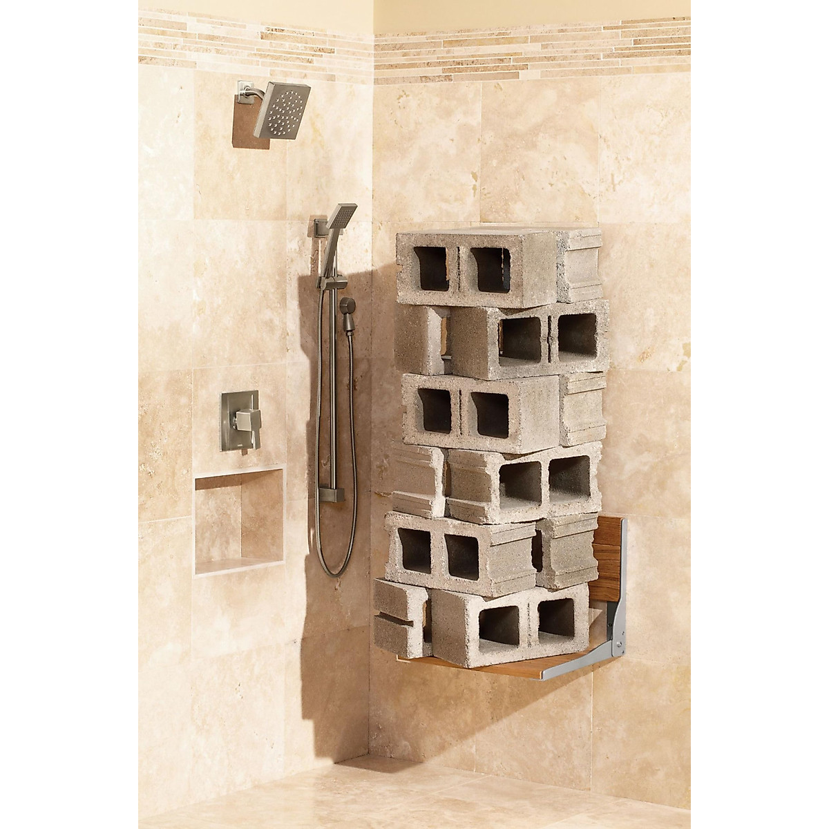 Moen 90 Degree Brushed Nickel Modern Eco-Performance Handshower Handheld Shower with 30-Inch Slide Bar and 69-Inch Metal Hose, S3879EPBN