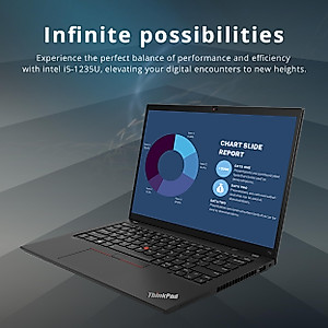 Lenovo 2022 Thinkpad T14 14" WQXGA FHD IPS 300 nits Business Laptop, Intel Core i5-1235U (Beats i7-1165g7), 16GB RAM, 512GB PCIe SSD, Backlit Keyboard, Windows 10 Pro, Black, 32GB USB Card
