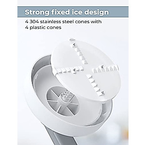 Ice Shaver Portable Ice Crusher with Free Ice Cube Trays