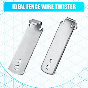 Fence Wire Twister for T Post Clips Fence Wire Tensioning Tool Twister for Fence Wire Twister Steel Wire Galvanized Twisted Wire Fence Tools for Fencing Wire(3 Pack)