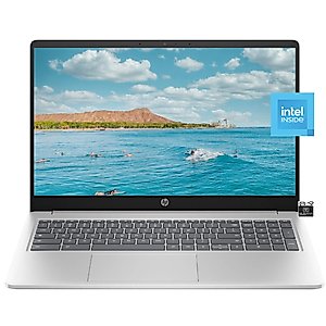 HP Chromebook Laptop Student Business (2023 Model), 15.6" HD Display, Quad-Core Intel N200 Processor (Upto 3.7GHz), 8GB RAM, 64GB eMMC, HD Webcam,WiFi, UHD Graphics, Chrome OS+HubxcelAccessory