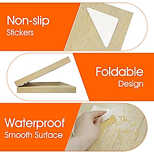 Washer Dryer Countertop 54" x 27.5" Washer and Dryer Countertop Laundry Room Wood Topper Surface for Laundry Room Storage and Organization (Beige)