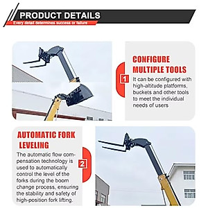 Durable Telescopic Arm Forklift Multi-Function 3.5Ton 4Ton Forklift Telescoping Jib Boom Crane Telehandler for Easy Loading and Unloading of Goods
