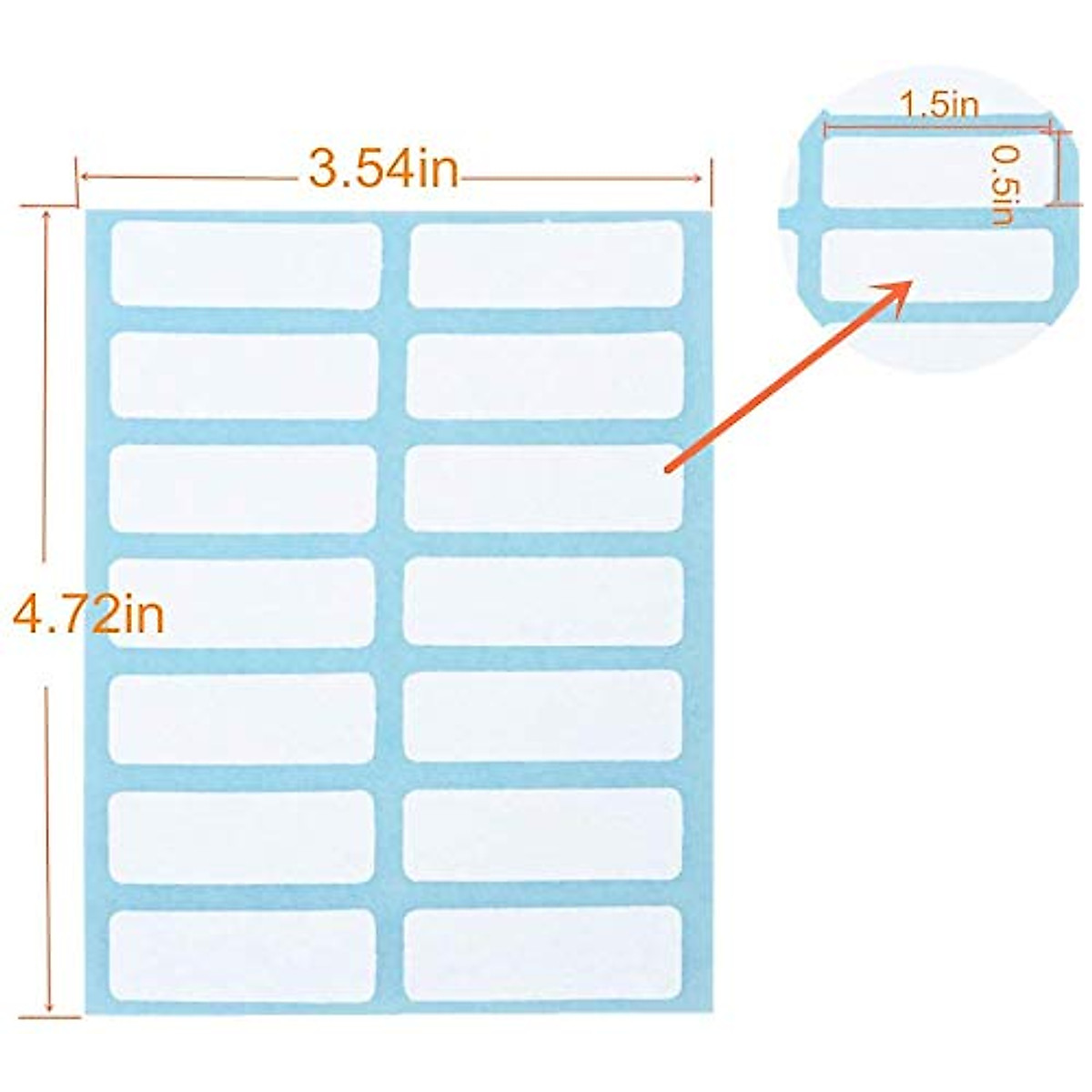 Deli self adhesive labels no.7180 - 12 sheets (168 labels)