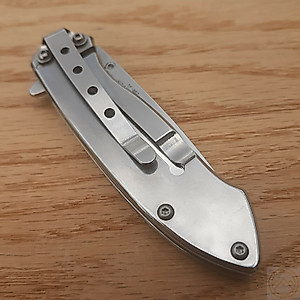 Framelock Stainless Steel Open Folding Pocket Knife 2.62" Blade Stainless Handle Outdoor Survival Hunting Knife for Camping by Survival Steel