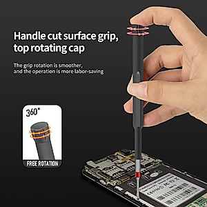 31 in 1 Precision Screwdriver Set, VOXIV Magnetic Manual Screwdriver Tool Set with 30pcs Phillips Head & Flathead, Mini Screwdriver Set for Electronics, iPhone, PC, Jewelers, Watch, Eyeglass Repairing