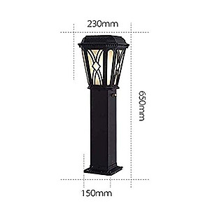 SPNEC Outdoor Waterproof Column Headlights, Home Villa Garden Lawn Lights Outdoor Courtyard Landscape Lights