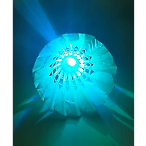Inngree LED Badminton Birdies, LED Colourful Shuttlecock Dark Night Goose Feather Glow Birdies Lighting Outdoor Indoor Sport Activities (Colourful-6pcs)