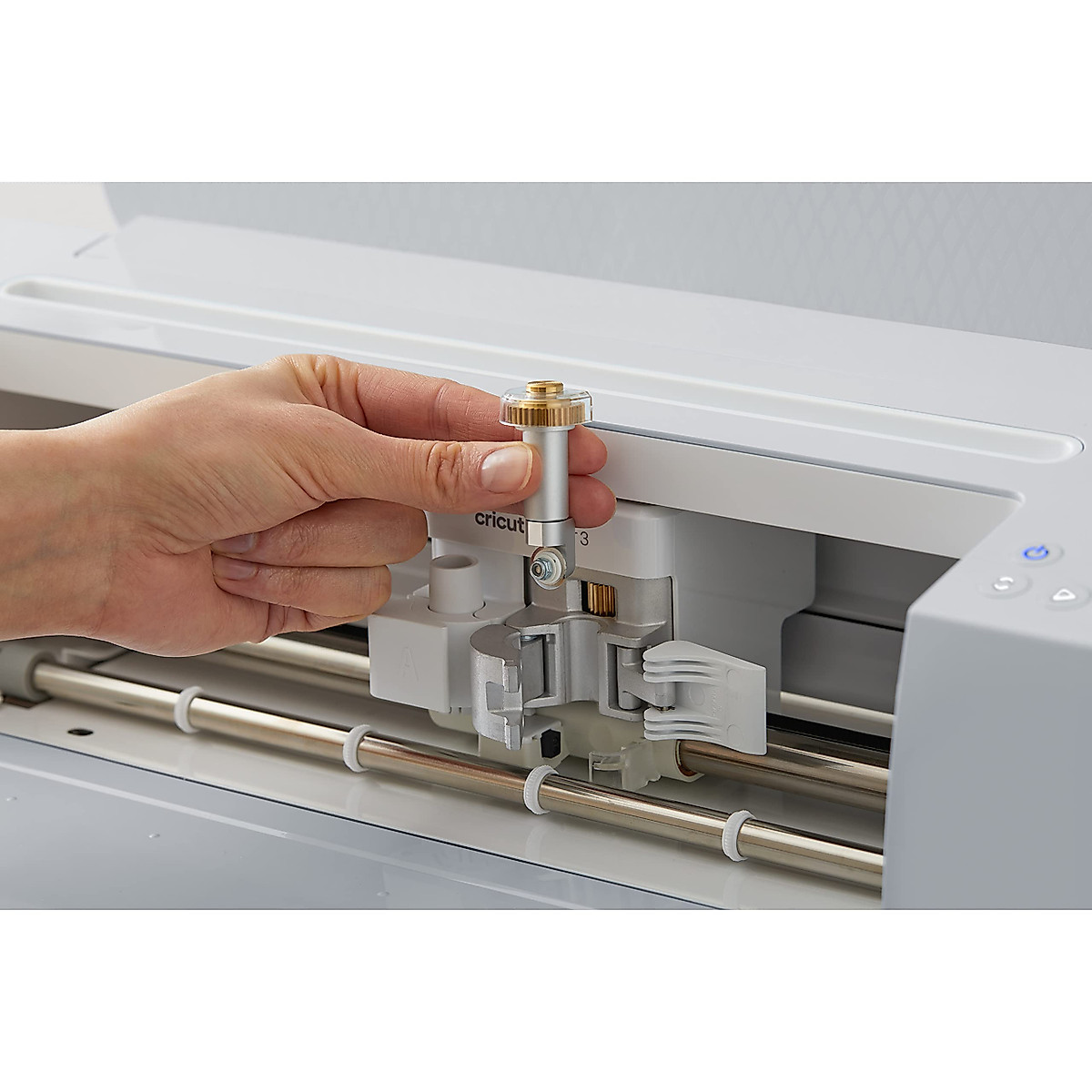 Cricut Rotary Blade + Drive Housing, Hard and Durable Cutting Blade with Drive Housing, Cuts Delicate Papers & Unbacked Fabric for Personalized Projects, Compatible with Cricut Maker Cutting Machine