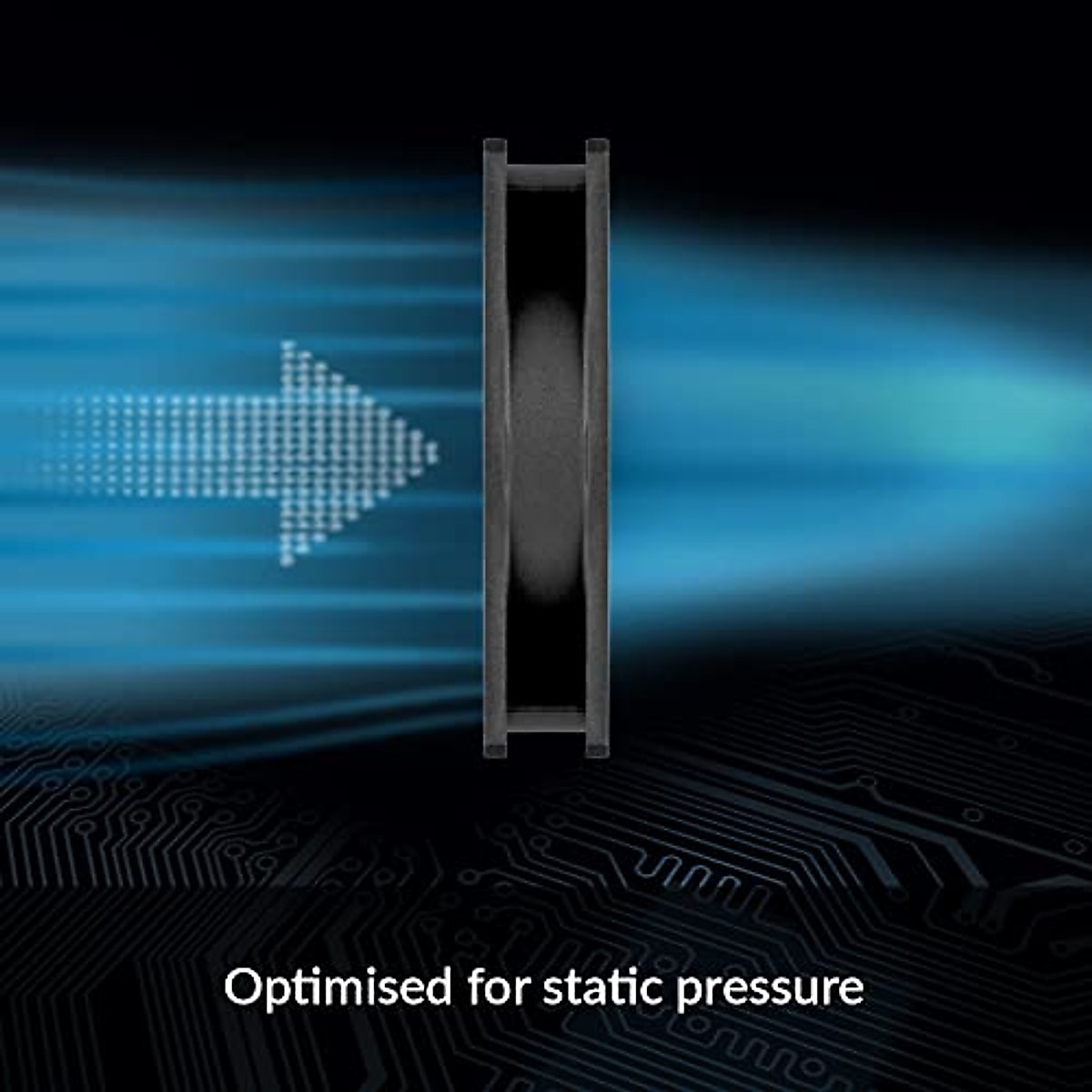 ARCTIC P12 PWM PST A-RGB - 120 mm PWM case Fan Optimized for Static Pressure, case Fan, semi-Passive: 200-2000 RPM (0 RPM <5%), 5V 3 pin ARGB LED, Single Fan - Black