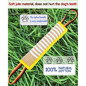 Clysoru Dog Tug Toy Dog Tough Jute Bite Pillow - Durable Training Equipment - Puppy to Large Dogs Interactive Toy for Large Dogs and Small Dogs