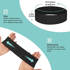 PENCLE 102 Pieces Disposable Spa Facial Headbands (Black)