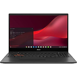 ASUS Cloud Gaming Chromebook Vibe CX55 Flip 15.6" Touchscreen 144Hz FHD 2-in-1 Laptop, Intel Quad-Core i5-1135G7 (Beat i7-1065G7), 8GB LPDDR4X RAM, 256GB PCIe SSD, WiFi 6, Bluetooth 5, Grey, Chrome OS