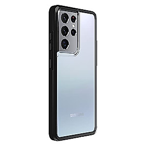 LifeProof for Samsung Galaxy S21 Ultra 5G, Clear and Thin Drop Proof Protective Case, See Series, Clear/Black