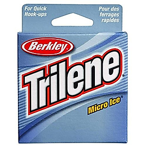 Berkley Trilene® Micro Ice®, Solar, 8-Pound Break Strength, 110yd Monofilament Fishing Line, Suitable for Freshwater Environments