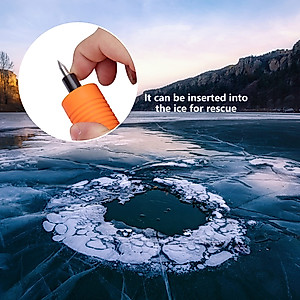Retractable Ice Awls,Ice Fishing Safety Picks,Ice Breaking Accessories for Ice Fishing,Skating Or Walking On Ice (1pc)