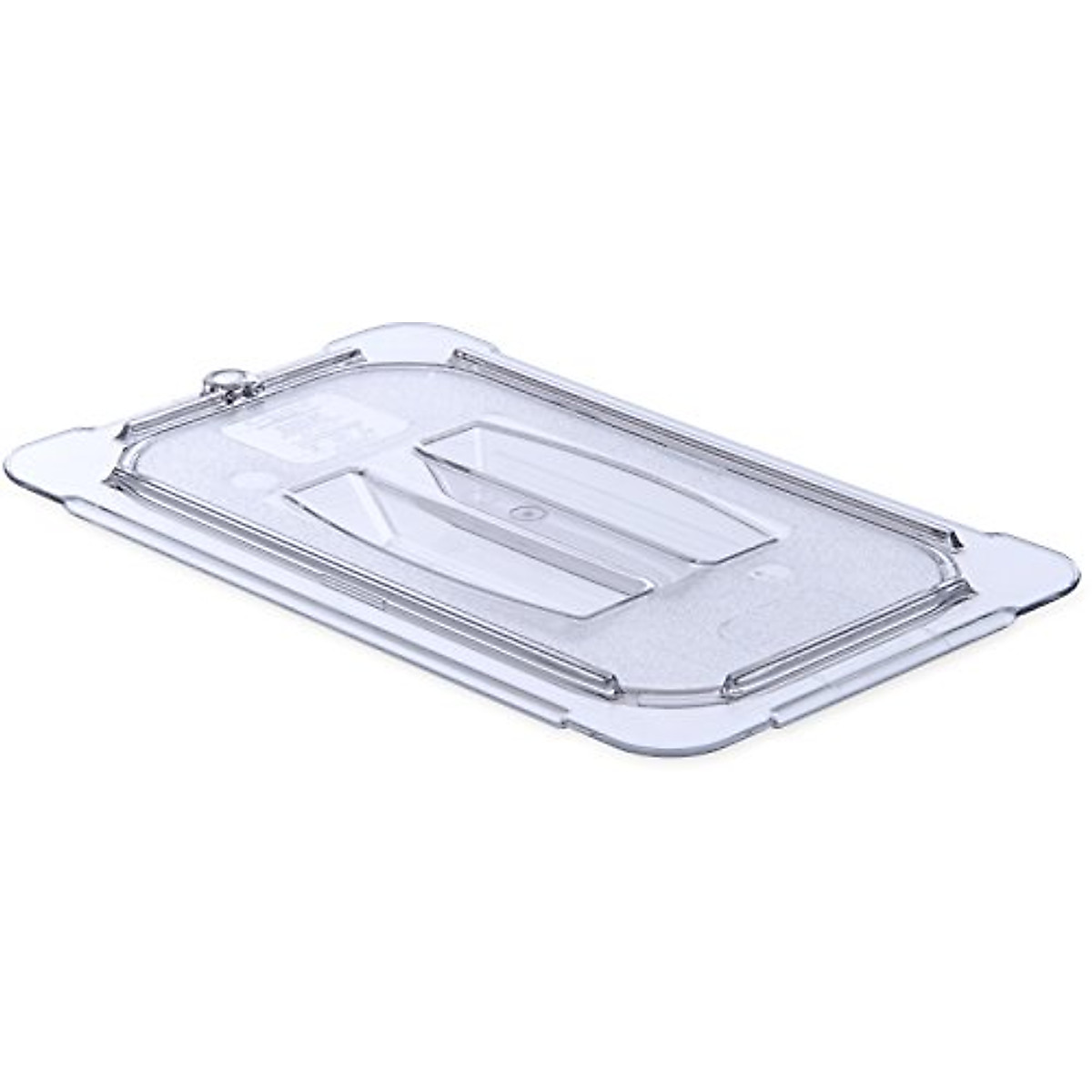 Carlisle FoodService Products 10290U07 StorPlus Quarter Size Polycarbonate Universal Handled Food Pan Lid, Clear