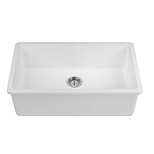 Empire Industries AMYU27 Yorkshire Undermount Kitchen Sink, White
