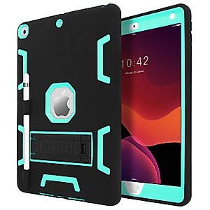 AICase Case for ipad 9th Generation/iPad 8th Generation/iPad 7th Generation,Kickstand Heavy Duty Shockproof Rugged Protective Case with Stylus for iPad 10.2 inch 2021/2020/2019