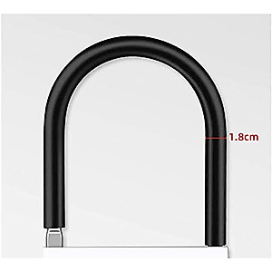 Bicycle Lock U-Shaped Lock Anti-Theft Lock Crescent Lock Core, Anti-Hydraulic Shear, Suitable for Motorcycle/Bike