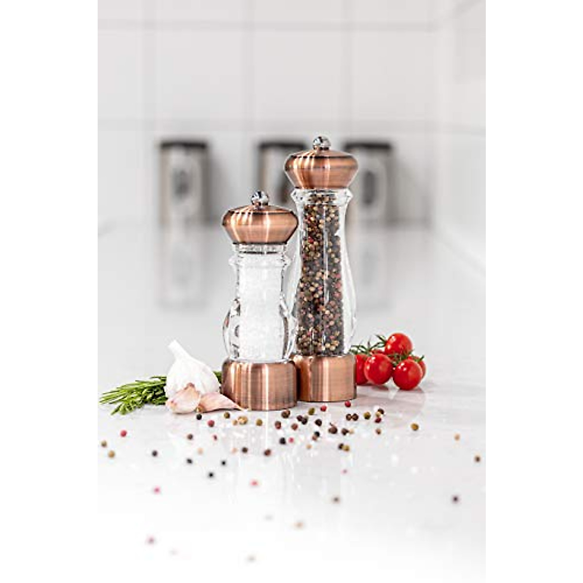 Grunwerg PM-821CU Salt or Pepper Mill, 21cm, Copper