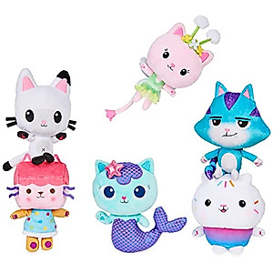 Gabby’s Dollhouse, 7-inch Kitty Fairy Purr-ific Plush Toy, Kids Toys for Ages 3 and up