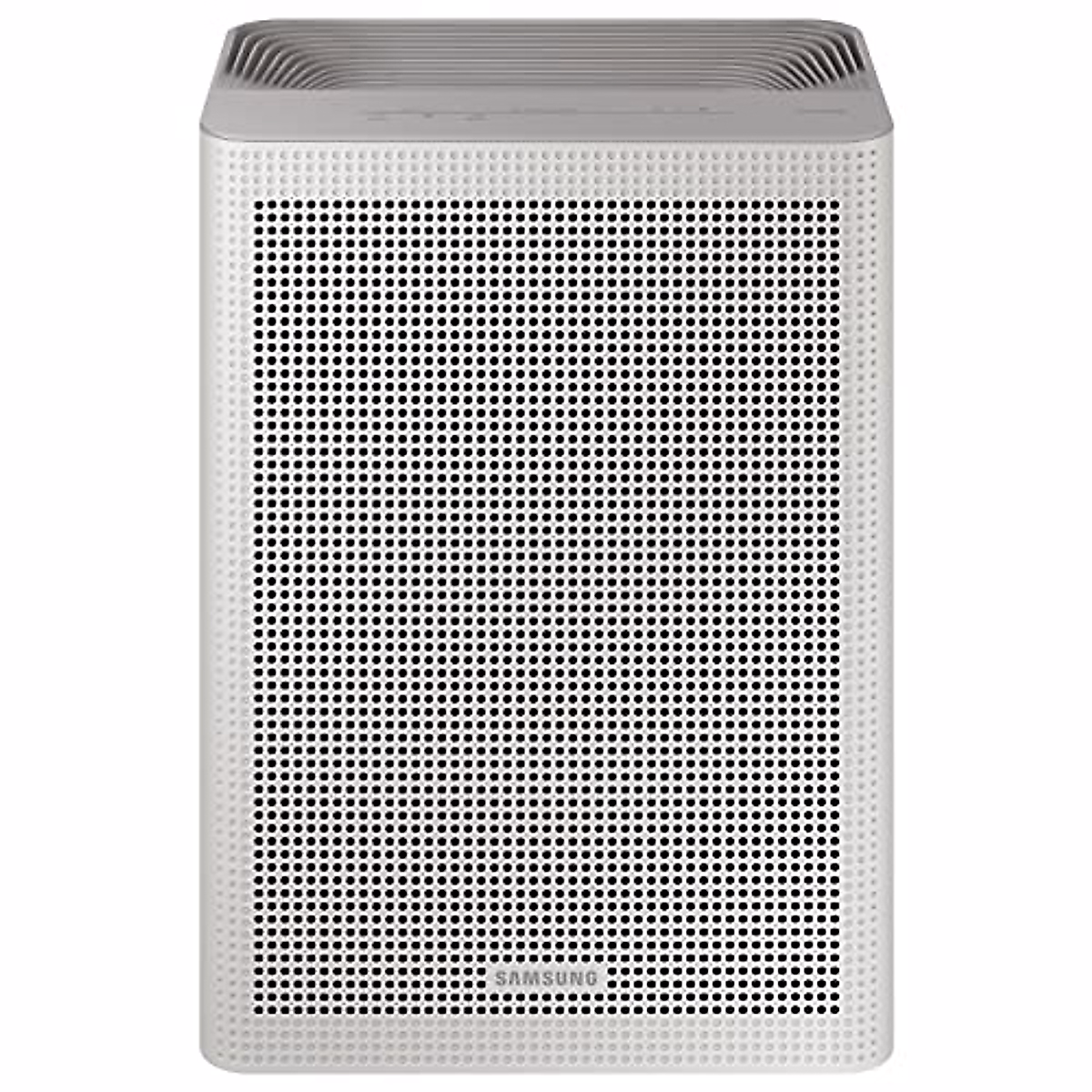 SAMSUNG Bluesky Compact Air Purifier, Home Filtration System for Small Rooms w/ Smart Purification, Remote Monitoring and Control, Auto and Sleep Modes, AX26BG3100GG, Grey