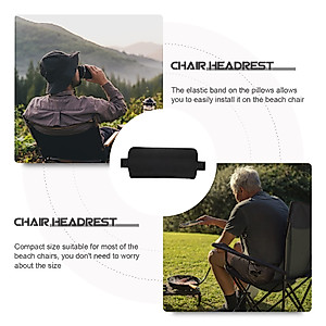 Car Accessories Beach Chair Headrest Recliner Pillow Foldable Beach Chair Rest Lounge Chairs Neck Support Chair Cushion Coffee Deck Chair Neck Pillow Outdoor Chairs