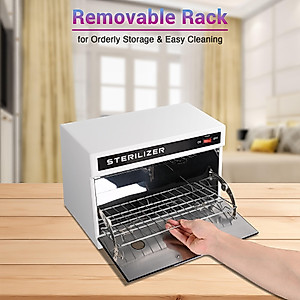 BYOOTIQUE 13L Nail Tool Cleaning Machine Cabinet 275nm Blue Light for Manicure Tool Nail Clippers Facial Skin Beauty Salon Barbershop Spa Equipment Home Metal Tools