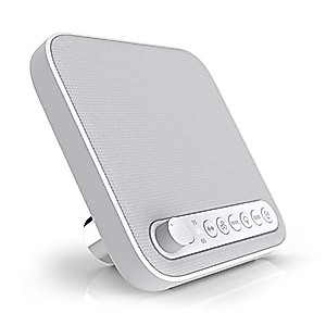 Pure Enrichment® WAVE™ Premium Sleep Therapy Sound Machine with USB Charger - Seamless Looping with 6 Soothing All-Natural Sounds, & Auto-Off Timer - Easily Portable for Travel (White) Patented Design