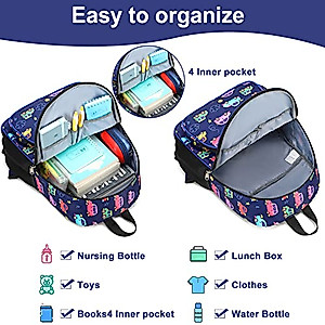 BTOOP Kids Backpack Boys Girls Toddler BookBag Preschool Kindergarten School Bag Nursery Small Daypack with Chest Strap