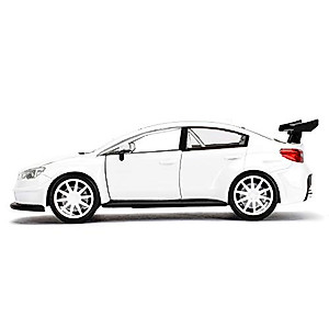 Jada Toys Fast & Furious 1:24 Mr. Little Nobody's Subaru WRX STI Die-cast Car, Toys for Kids and Adults, White (98296)