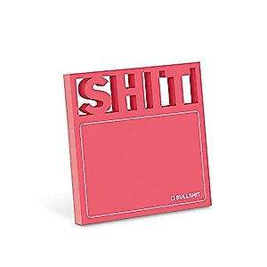 Knock Knock Shit Die Cut Sticky Notes, 3 x 3-Inches (1-Count)