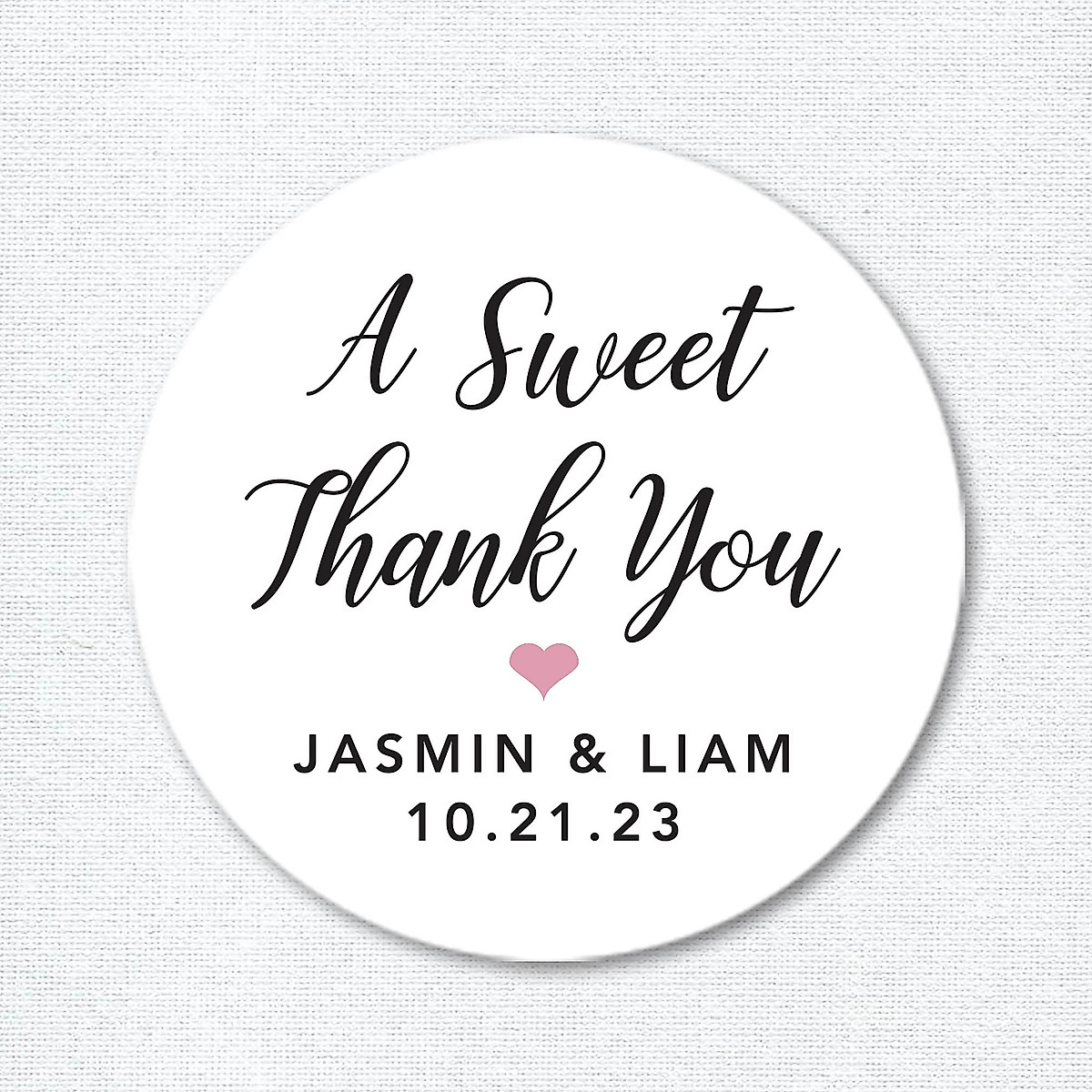A Sweet Thank You Stickers for Favors, Custom Favor Labels, Welcome Bag Stickers or Treat Bag Stickers