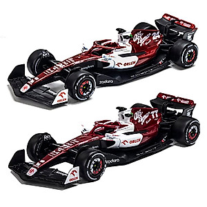 JODIYAAH Bburago 1:43 2022 Alfa Romeo F1 Racing Team C42#77 Valtteri Bottas Alloy Car Diecast Car Model Toy Collection (F1 C42#77)