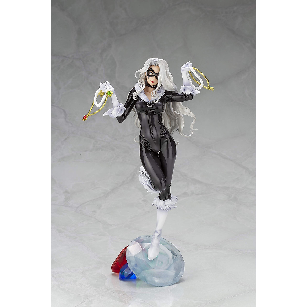 Marvel's Black Cat (Steals Your Heart Version) Bishoujo Statue, Multicolor
