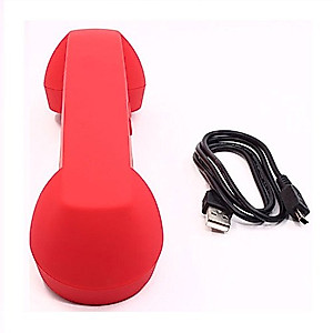 Retro Phone Handset for Cell Phone, Wireless Bluetooth Retro Telephone Handset Mic Headphones Comfort Retro Cell Phone Handset Mic Speaker Phone Call Receiver