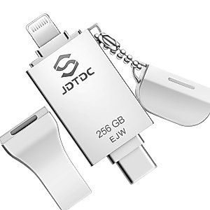 256GB Apple MFi Certified iPhone-Photo-Stick, 3 in 1 USB C Photo-Stick-for-iPhone-Flash-Drive iPhone Memory-Stick Thumb Drives iPhone Backup Memory Stick for iPhone 16 15 14 13 12 iPad Android PC