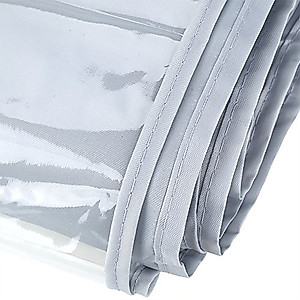 Hanging Handbag Organizer for Closet, Clear Hanging Purse Organizer Storage for Purses and Handbags with 10 Pocket for Bedroom(Light Grey)