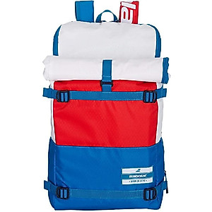 Babolat EVO 3 + 3 Tennis Backpack (White/Blue/Red)