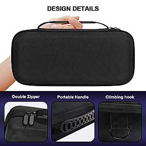 ZAONOOL Carrying Case for Rog Ally, Handheld Protective Case Compatible with Asus Rog Ally 7, Travel And Storage Case for Rog Ally Console & Accessiores [Black]