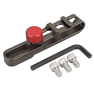 SSD Mount Bracket, Aluminium Alloy SSD Holder Clamp, SSD Mount Bracket Holder with Cold Shoe Mount and Wrench, for T5 SSD, Expanding Fill Lights, Microphones, etc