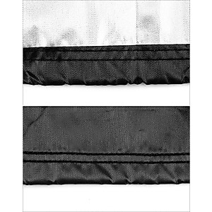 QWORK Black Treadmill Cover - Waterproof and Durable 46" L x 38" W x 66" H - Suitable for Most Folding Treadmills - Comes with Storage Bag