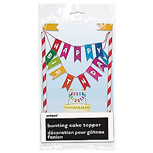 Rainbow Birthday Cake Banner