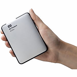 WD 2TB Silver My Passport for Mac Portable External Hard Drive - USB 3.0 - WDBZYL0020BSL-NESN