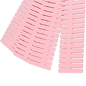 MANCHAP 56 PCS Adjustable Grid Drawer Organizer, DIY Drawer Divider, Plastic Drawer Separators for Kitchen Bedroom Office, Pink